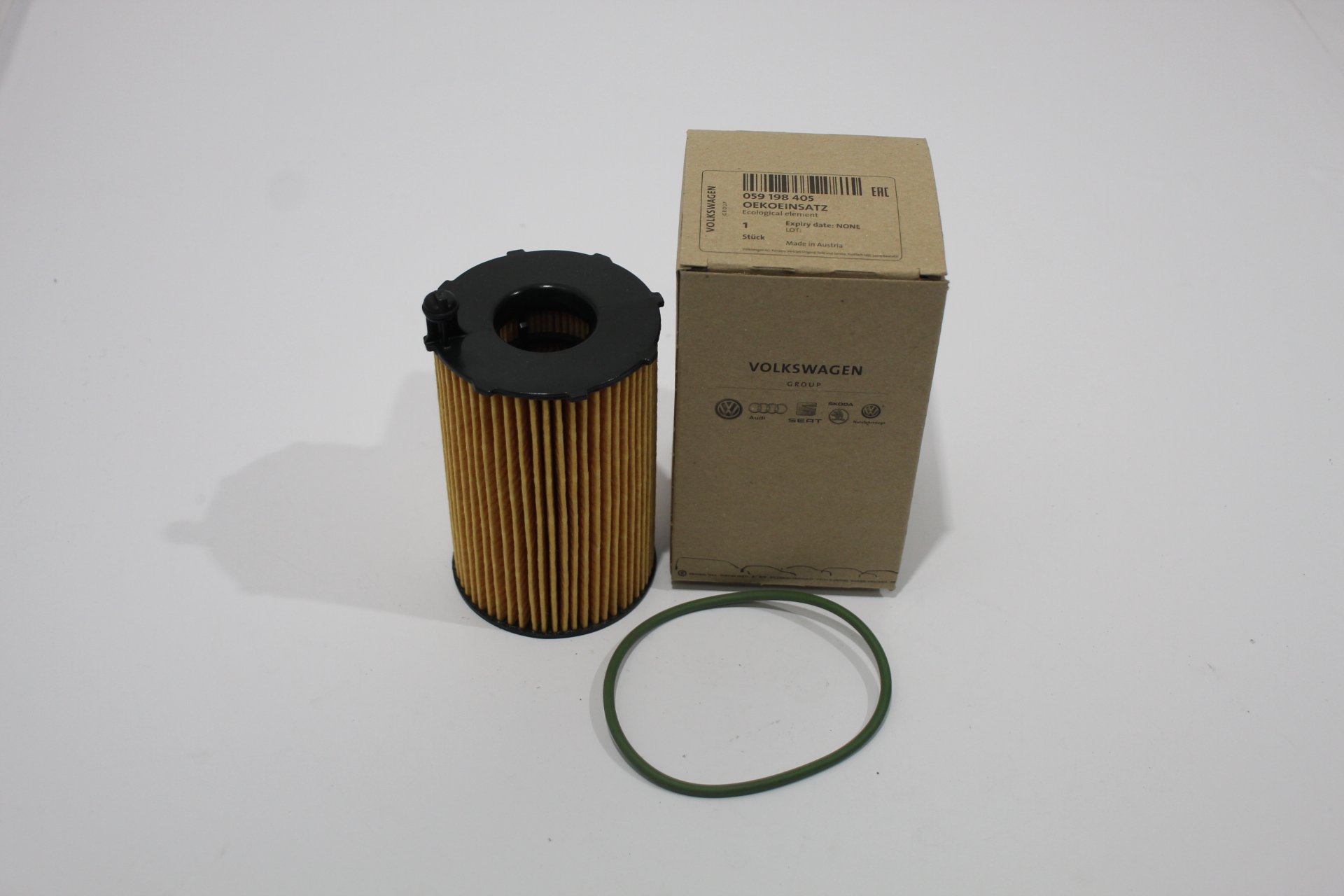 AUDI Q7 4L Engine Oil Filter and Rubber Gasket New Genuine 059198405 £ ...