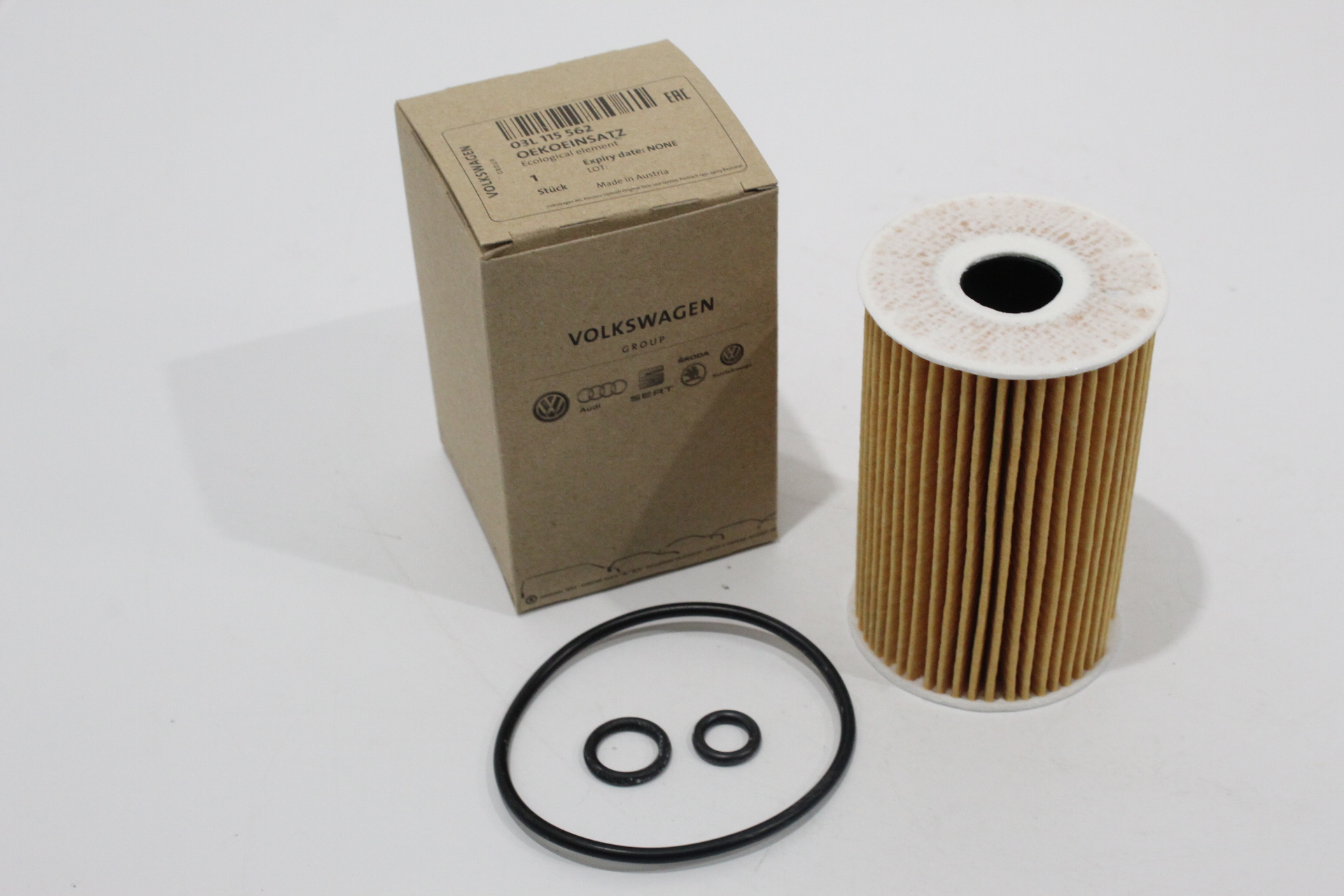 VW CRAFTER 2E 2.0 Tdi Engine Oil Filter and Seals New Genuine 03L115562 ...