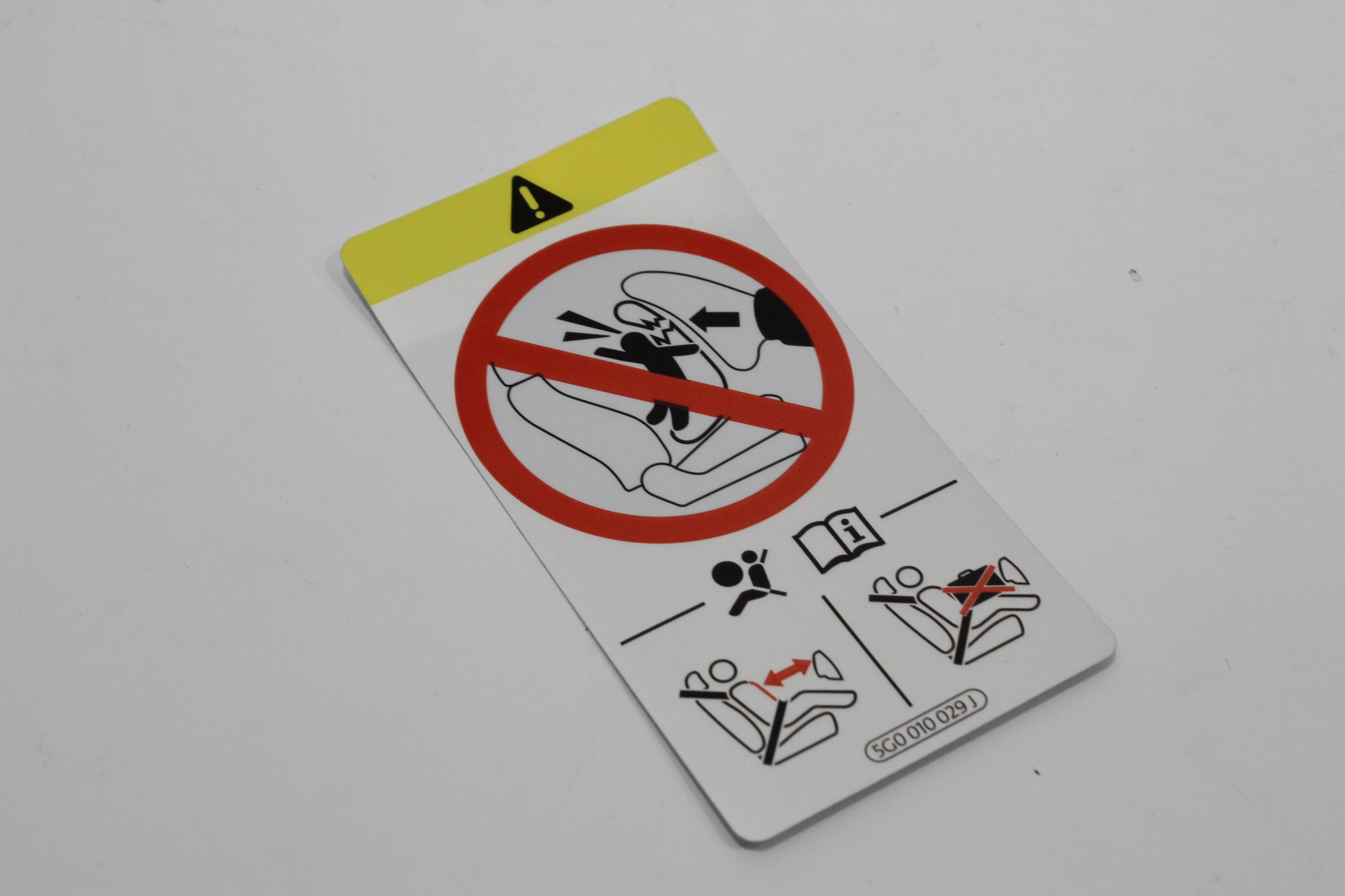 Seat Arona 6F Airbag Child Car Seat Sticker New 5G0010029J | eBay UK